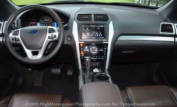 The dash of the 2013 Ford Explorer Sport | Torque News